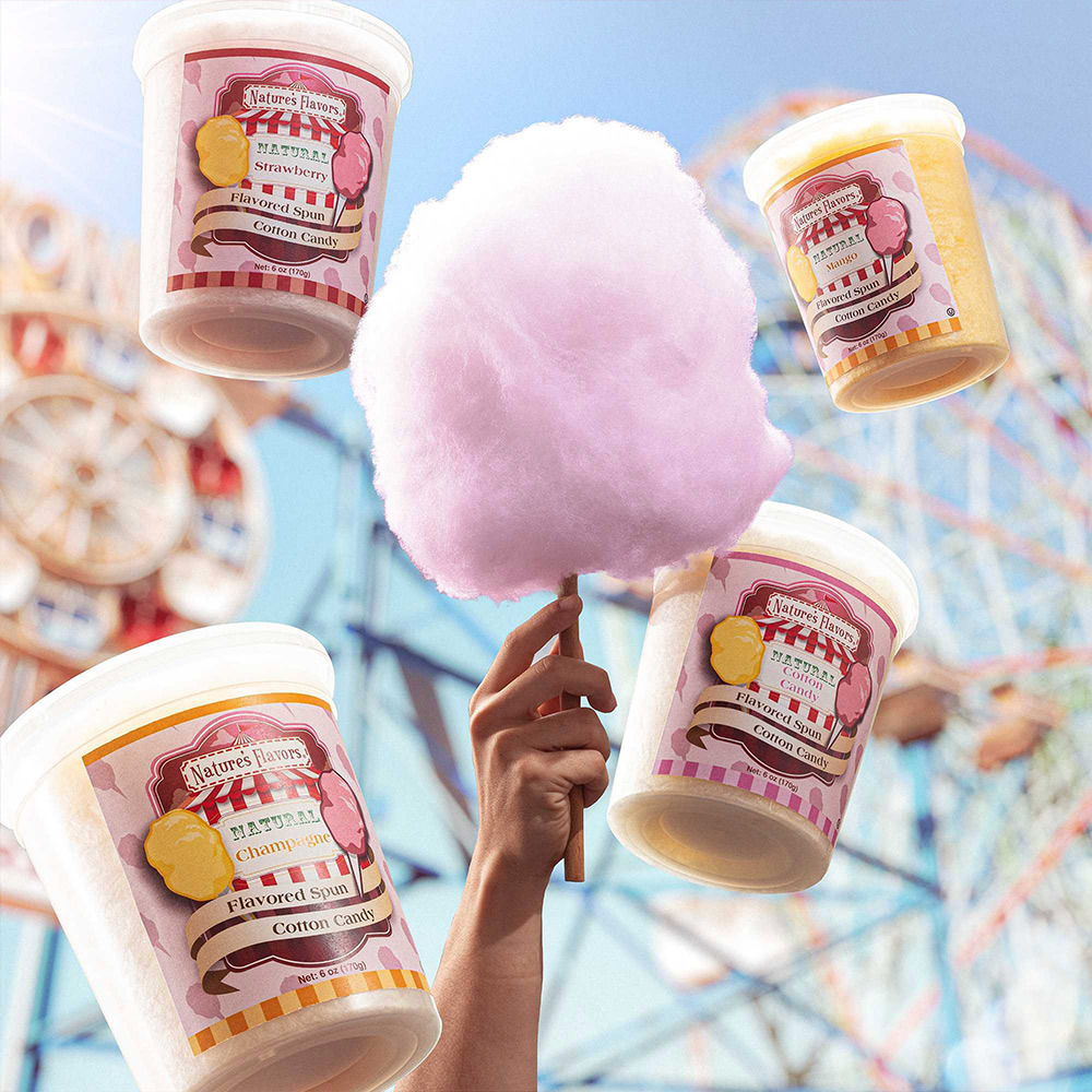 Guava Cotton Candy Floss (Pre Packaged) | Nature's Flavors