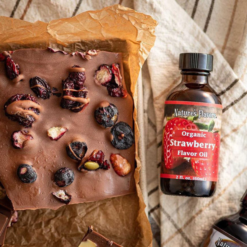 Organic Strawberry Flavor Oil | Nature's Flavors